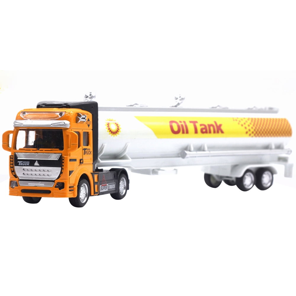 1/48 Alloy Oil Tank Transport Car Vehicle Pull Back Model Kids Toy ...