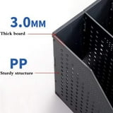 SAYEEC Collapsible Plastic Magazine File Holder Vertical Binder Storage ...