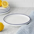 Mainstays Blue Rim Stoneware Salad Plate 7.6-inch Microwave and ...