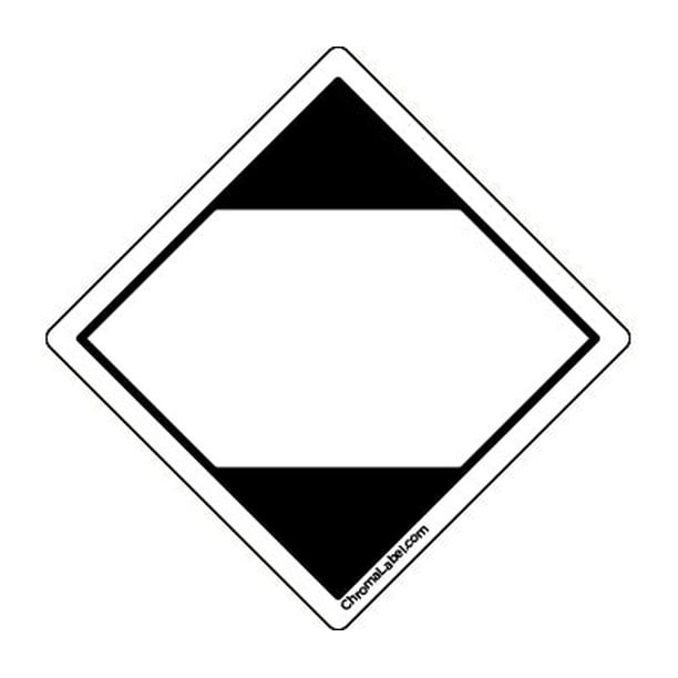 2" x 2" Permanent Durable Square D.O.T. Hazard Labels, Limited Quantity ...