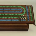 Walnut Stained Cribbage Box, 3-Track - Walmart.com