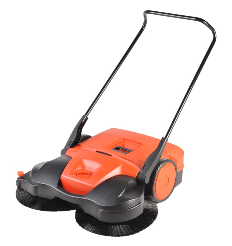 Haaga 497, Triple Brush, Manual Walk Behind Push Sweeper - Walmart.com