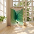 Abstract Wall Art, Green Landscape Poster, Modern Nature Print ...