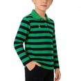 Cute Tops for Boys Korean Style Striped Long Sleeve With Collar Big ...