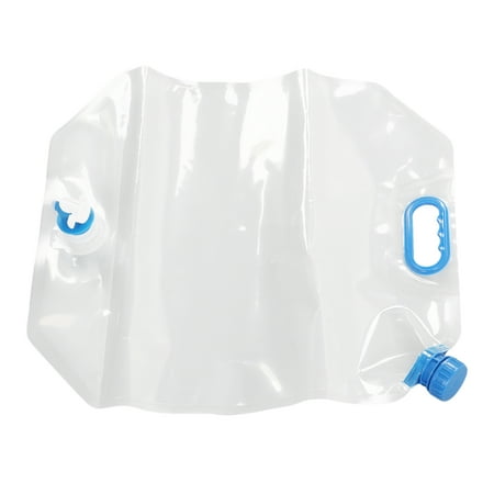 15L Collapsible Water Container, PVC Portable Camping Water Bag Portable Folding Plastic Water ...