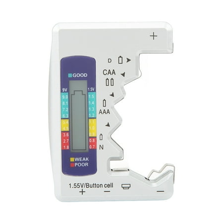 Digital Battery Capacity Gauge, ABS 3 Areas Display Readout Universal ...