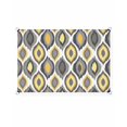 Abstract Art Sun Shade Sail 8'X10' Modern Diamond Patterns Yellow Grey ...