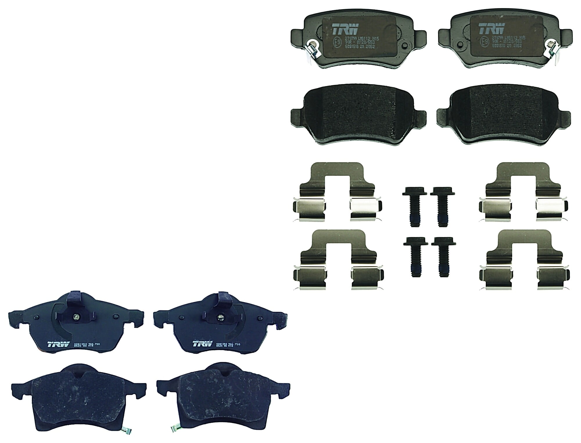 Set Balatas Bajos Metales Astra 2006 A 2008 Chevrolet L4 1.8L TRW . | Bodega Aurrera en línea