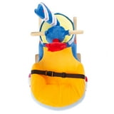 Boat Rocker Toy-Kids Ride On Soft Fabric Covered Wooden Rocking Ship ...