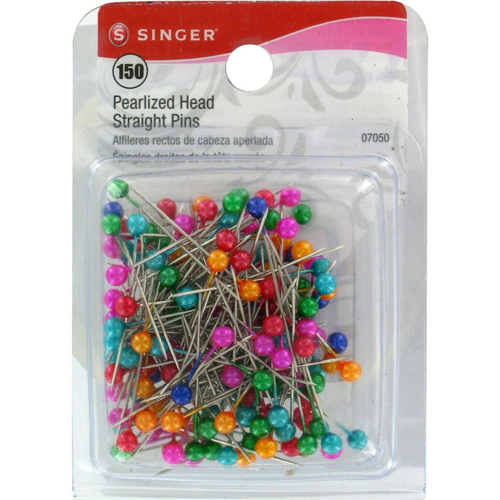 Singer Pearlized Head Straight Pins, Size 20, 150pk - Walmart.com ... Singer Pearlized Head Straight Pins, Size 20, 150pk - Walmart.com ...