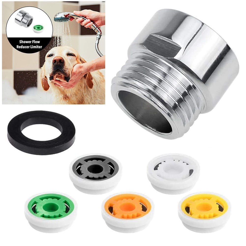 Shower Flow Reducer Limiter Set Water Saving 5 Different Flows Hose ...