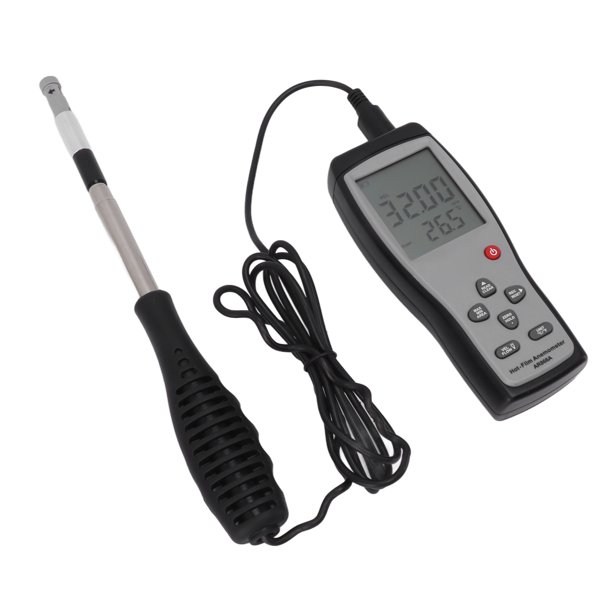 Hot Wire Anemometer, Large LCD Backlight Display Wind Speed Measuring ...