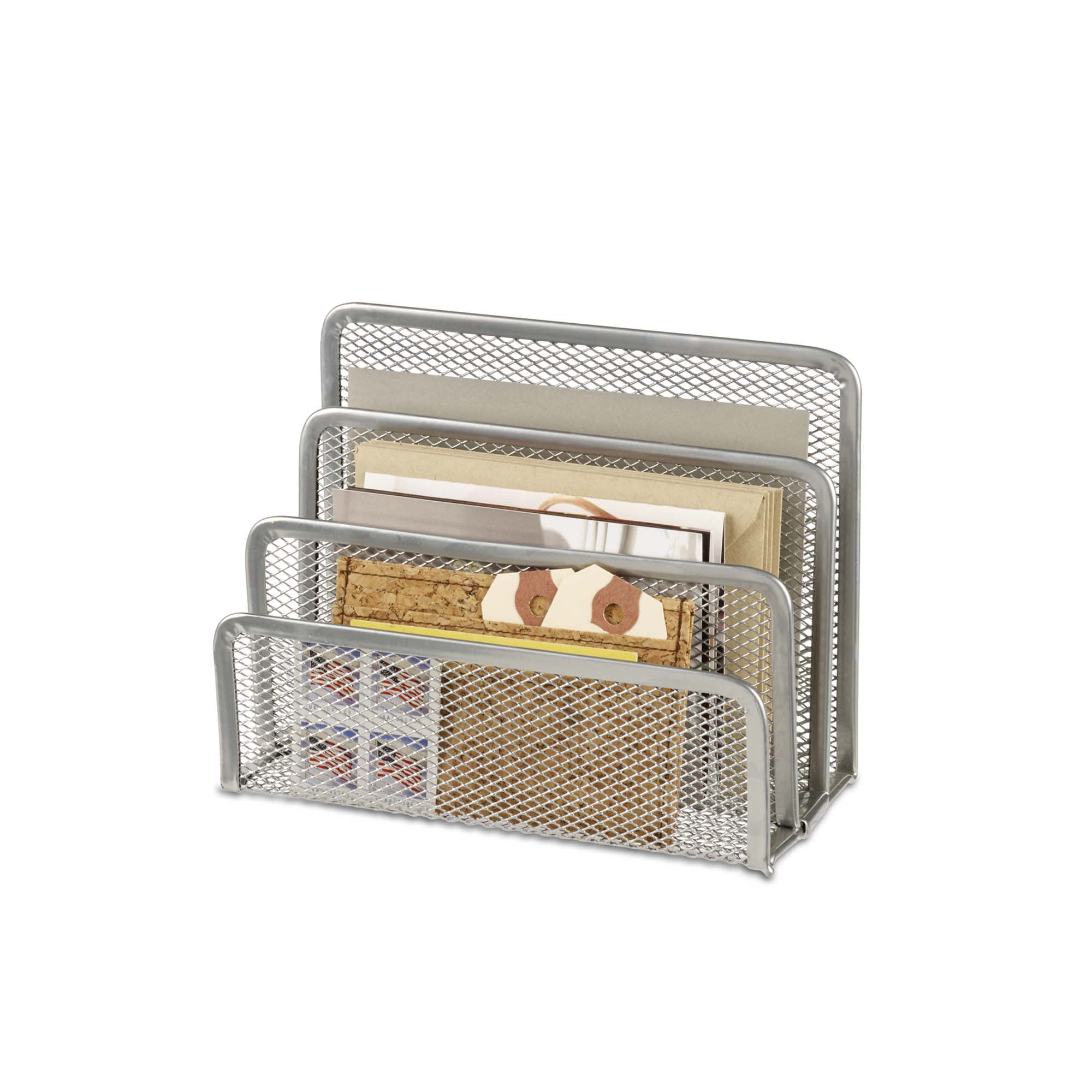 Design Ideas Letter Holder, Silver Mesh - Walmart.com