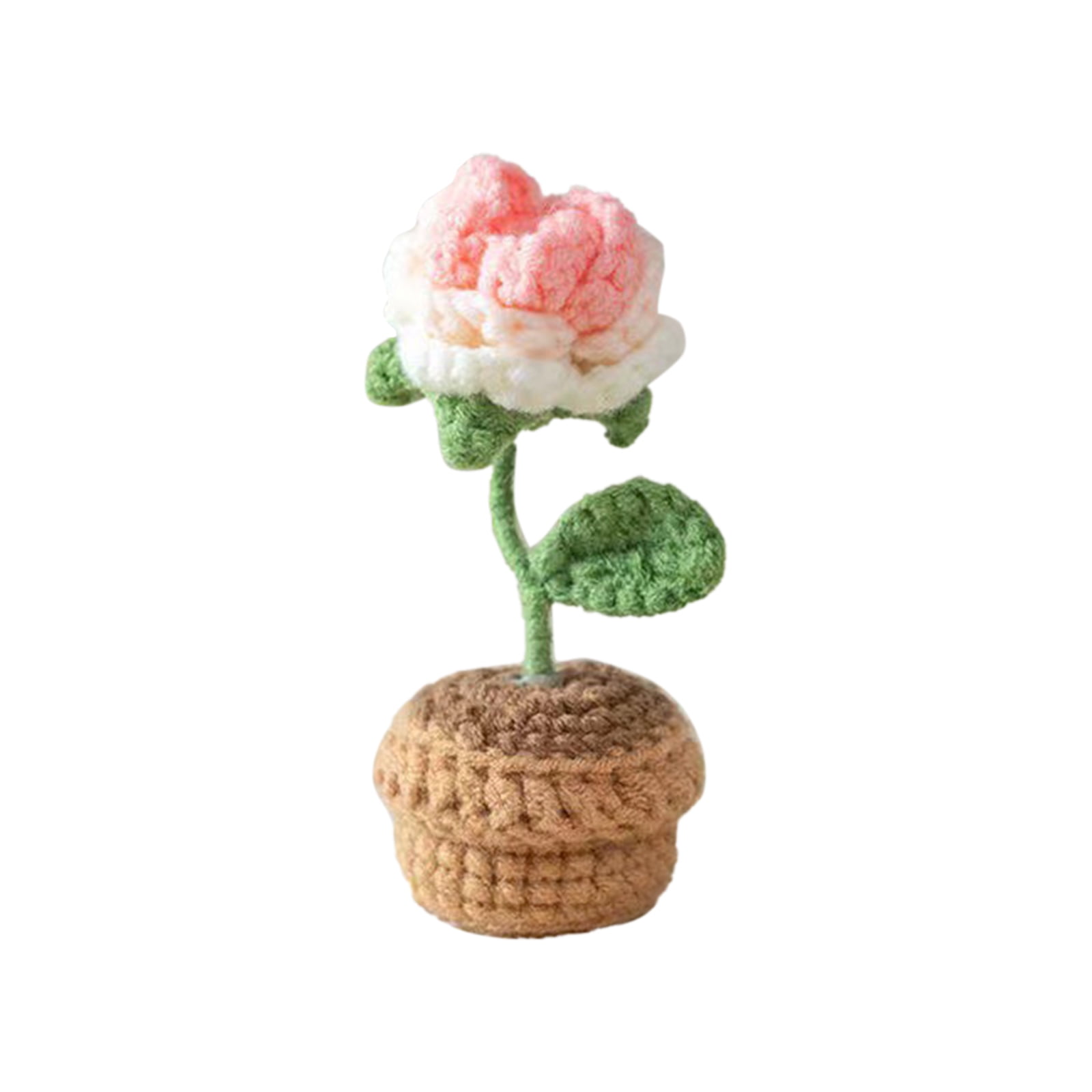 Sunflower Tulip Wool Weaving Handmade Diy Bouquet Small Potted ...