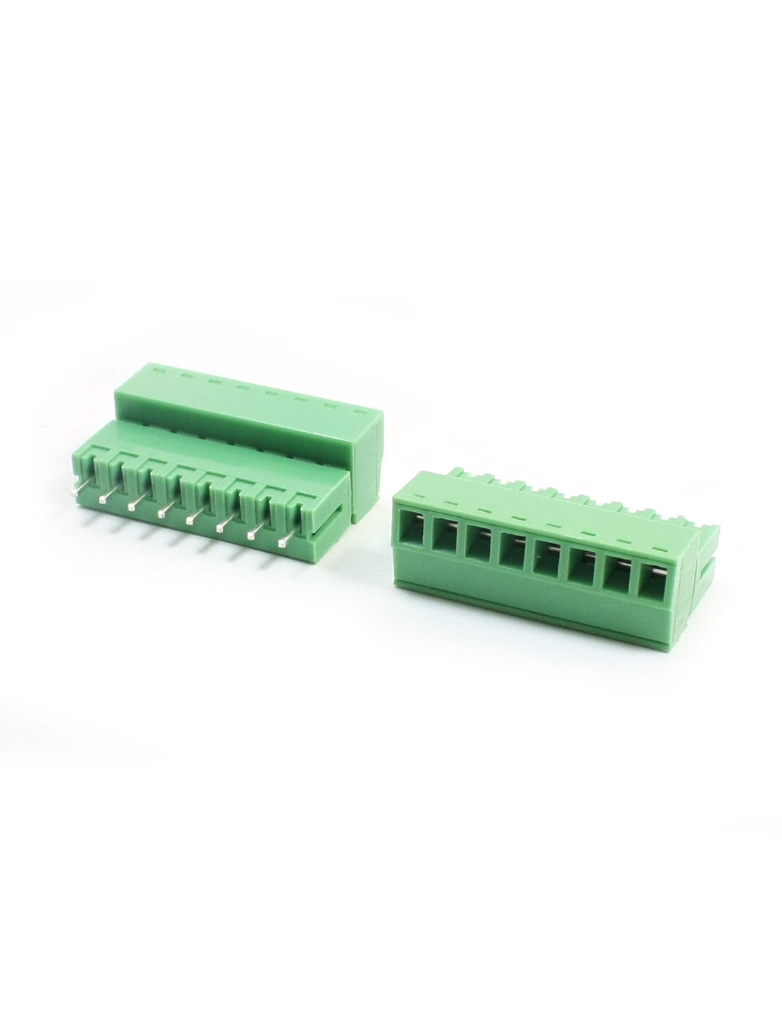 2 Pcs 3.81mm Pitch 8-Pin Through Hole PCB Terminal Barrier Block ...