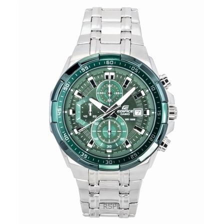 Casio Edifice Analog Stainless Steel Green Dial Quartz EFR-S108DE-3AV ...
