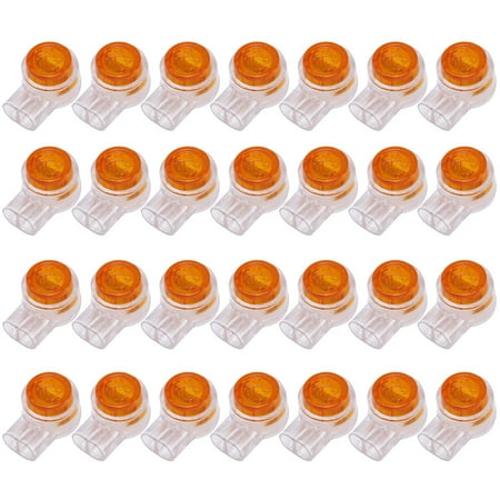 500 Pieces Yellow Button Gel Filled Phone Wire Butt Splice UY Connector ...
