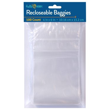 (2 pack) Hello Hobby - 3"x 4" Re-closable Plastic Bags for Jewelry and ...