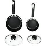 Utopia Kitchen Cookware Nonstick Small Cooking Sauce Pot Set - 1 Quart ...
