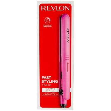 Revlon Salon Straightening Silicone Flat Iron, 1" - Walmart.com