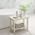 Costway 24" x 12" Heavy Duty Waterproof HDPE Shower Bench Stool with ...