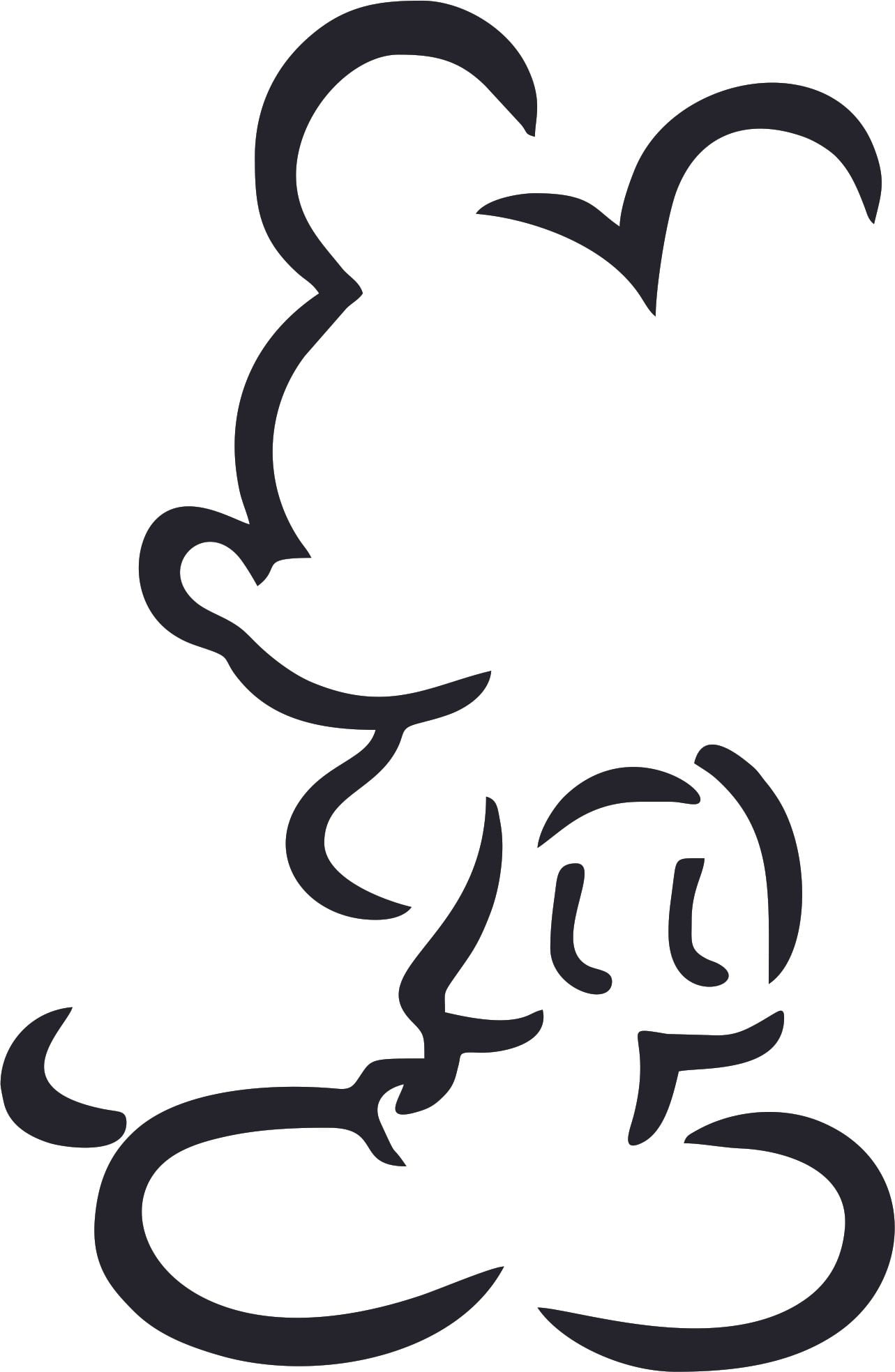 Mickey Mouse Walt Disney Cartoon Character Art Vinyl Decors Sticker