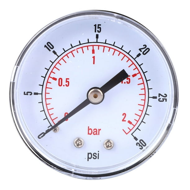 Axial Pressure Gauge,Pressure Gauge 50mm Dial Air Pressure Gauge Water ...