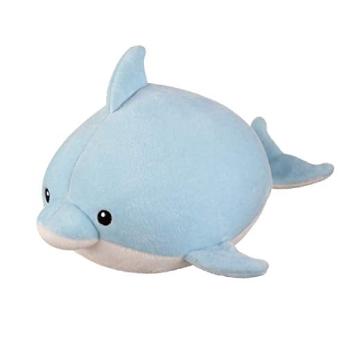 Ganz H14353 Squishy Squad Dolphin Plush Figure, Blue and White, 10-inch ...
