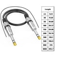 30cm-10m 6.35mm Port Stereo Cable Cord 6.35 Male to Male Extension Wire ...