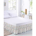 Floral Texture Bed Skirt California King Size 18 Inch Drop, Country ...