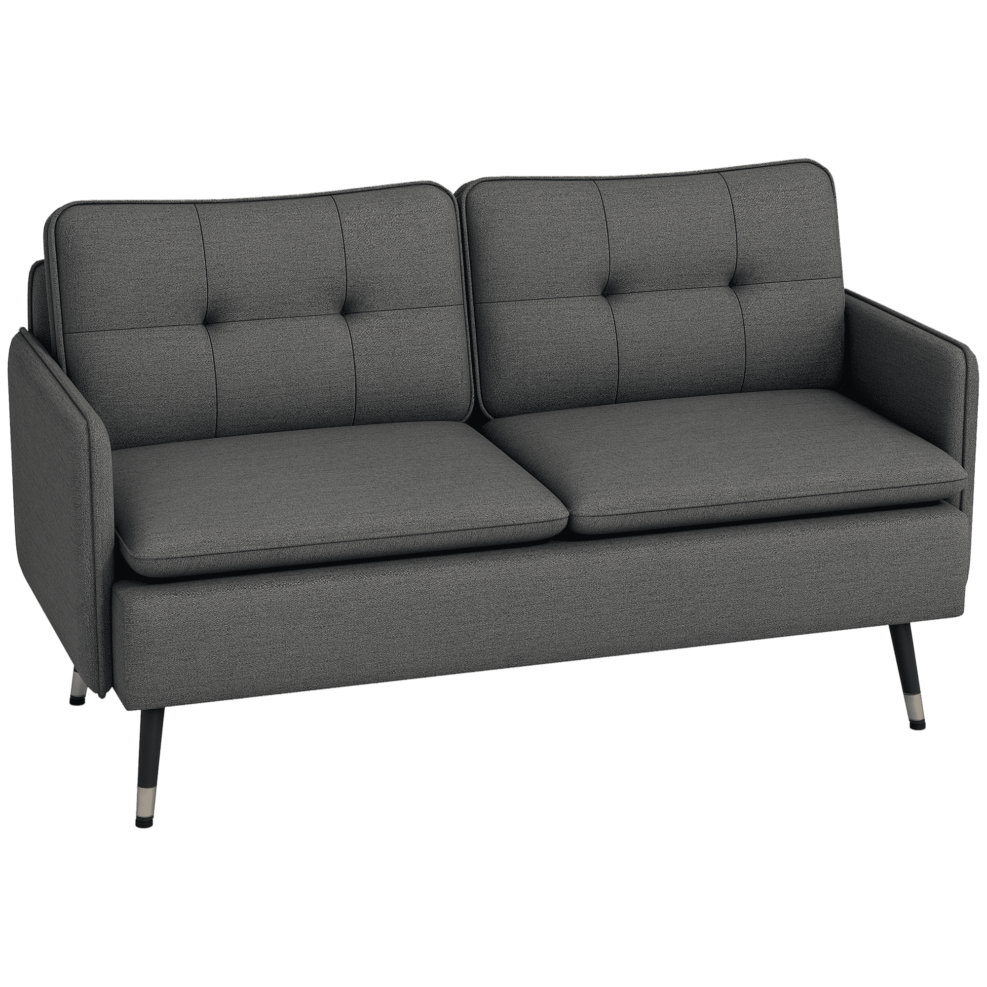 Click here for Homcom 55 Loveseat Sofa With Button Tufted Back St... prices
