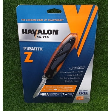 HAVALON PIRANTA-EDGE FIELD KNIFE 2.75" STAINLESS STEEL REPLACEABLE ...