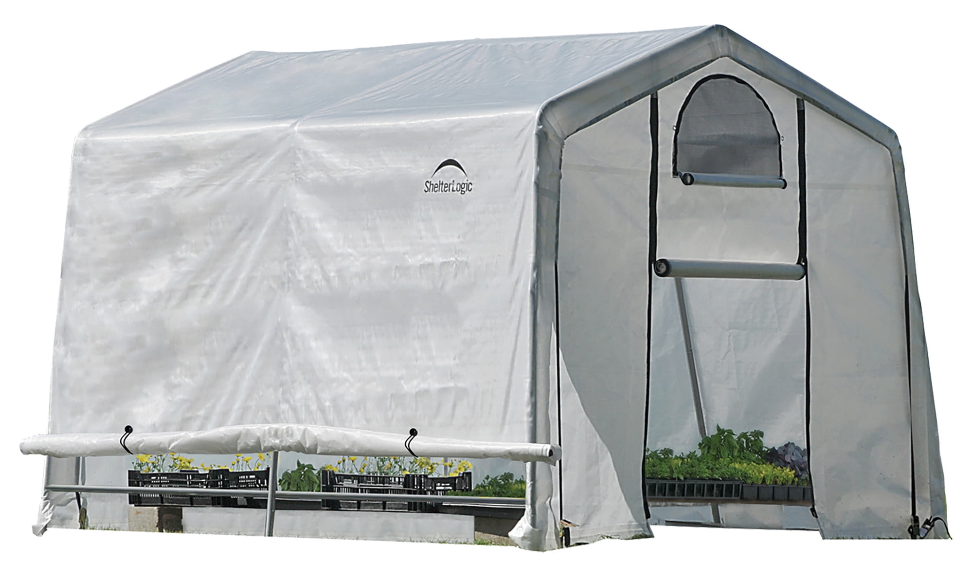 GrowIT Greenhouse-in-a-Box 10 x 10 ft. Peak Greenhouse - Walmart.com