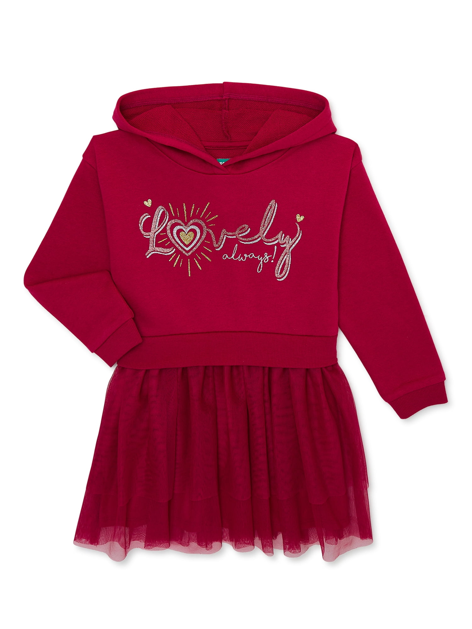365 Kids from Garanimals Girls Sweatshirt Dress, Sizes 4-10 - Walmart.com