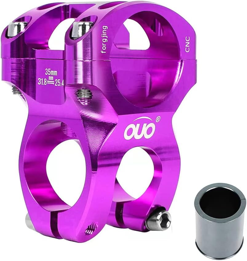 Bicycle Handlebar Stems 35MM with Adjustable Spacer 31.8-25.4 Aluminum ...