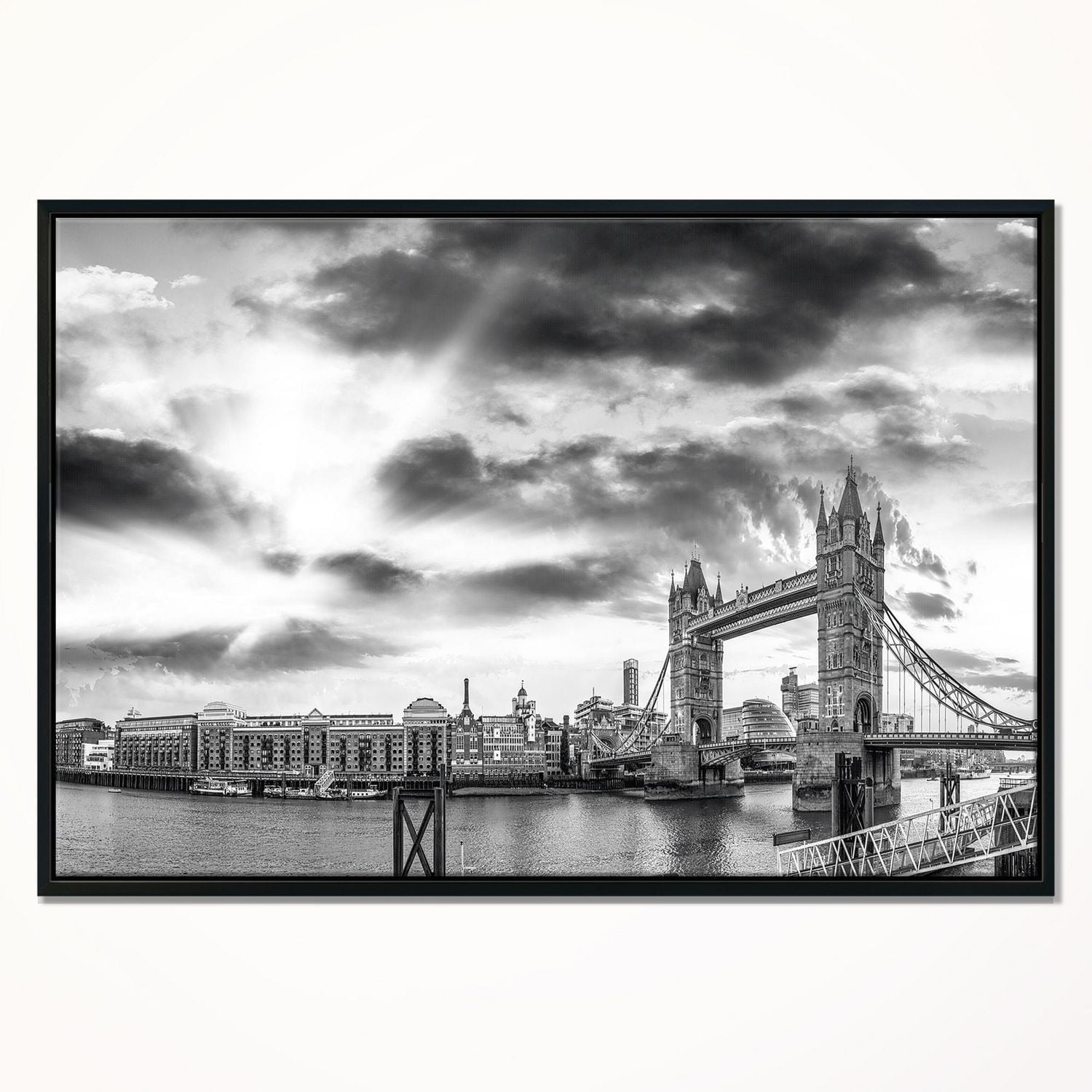 Click here for Designart Design Art Black And White View Of Londo... prices