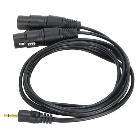 XLR To 1/8 Inch Cord, Flexible XLR To 3.5mm Y Splitter Cable Low Loss ...