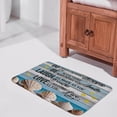 Beach Shell Inspirational Quote Decor Pattern Bath Mat,Plush Bathroom ...