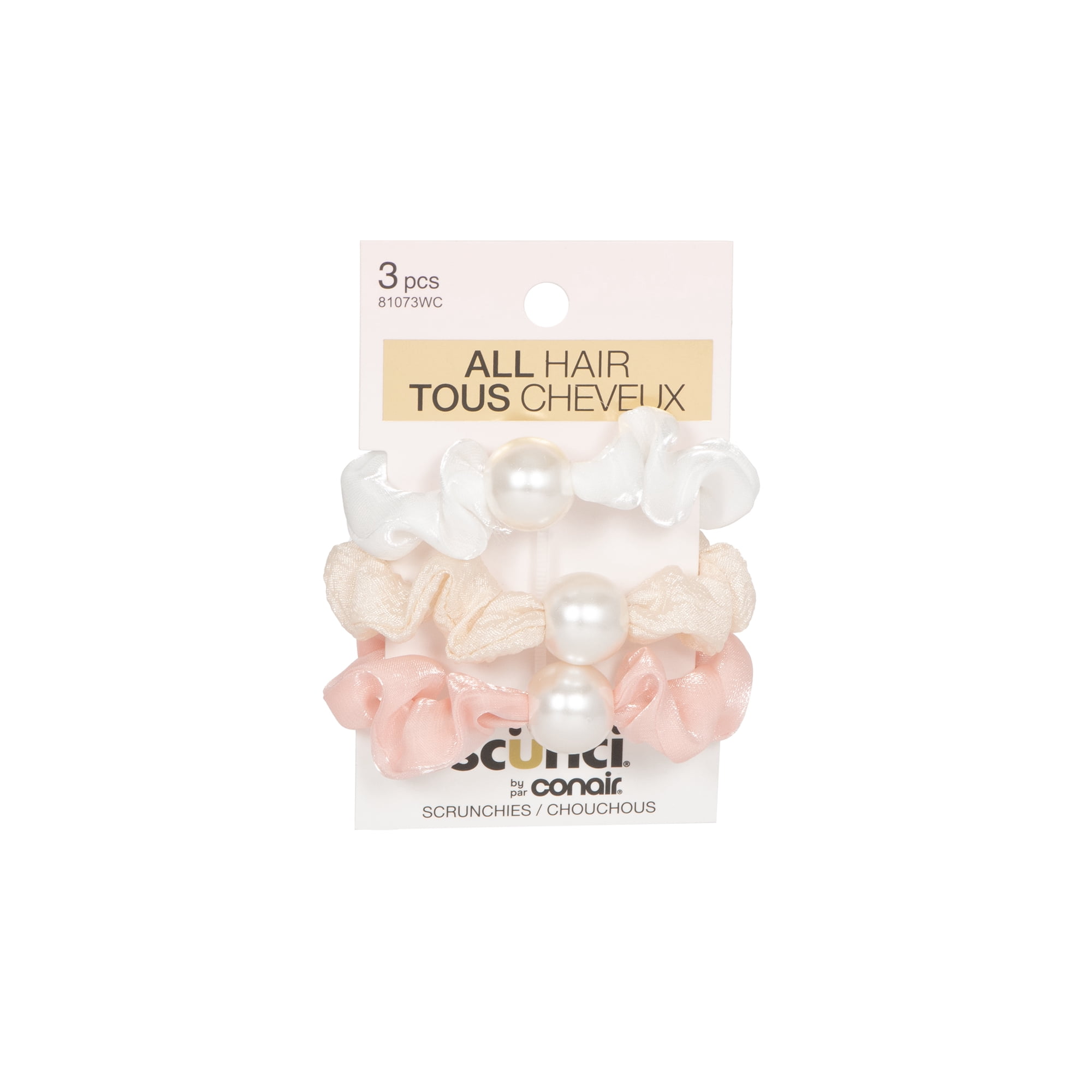 Click here for Scunci By Conair Scunci 3 Pk Pearl Scrunchies prices