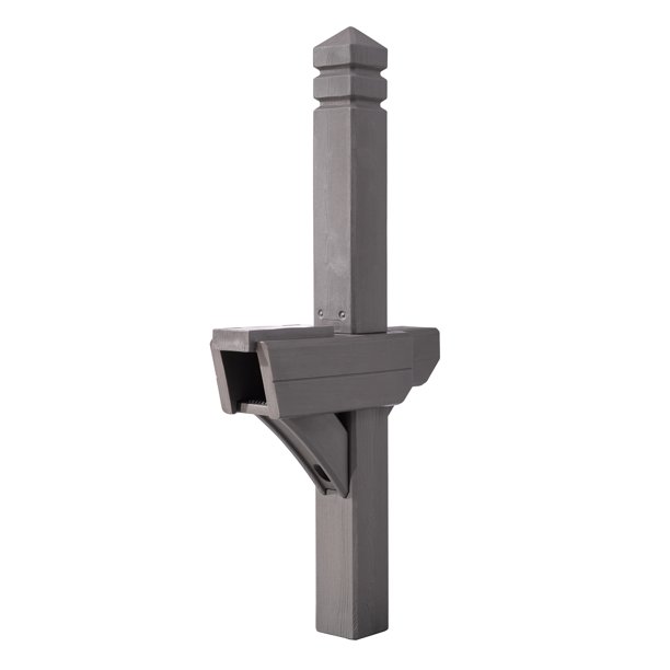 Step2 Highland 74" Dark Cedar Plastic Mailbox Post Kit, Brown - Walmart.com