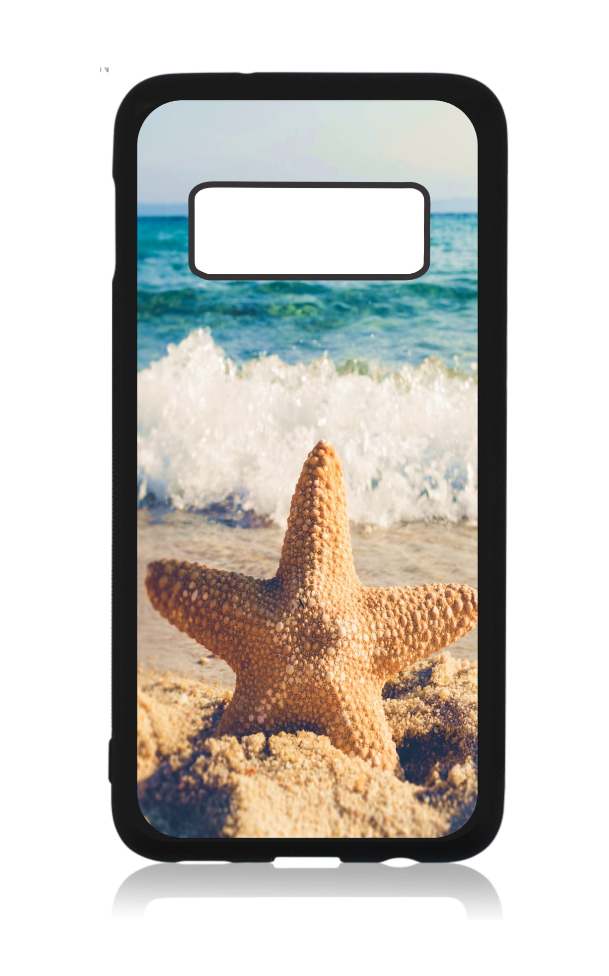 Tropical Starfish on the Ocean Beach Black Rubber Case Cover for The ...