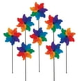 In the Breeze 2864-PACKS — 8-Inch Rainbow Pinwheel Spinners, 40 Pieces ...
