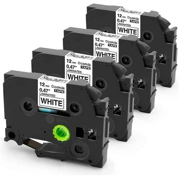 12mm 47 Laminated White Tz Tape