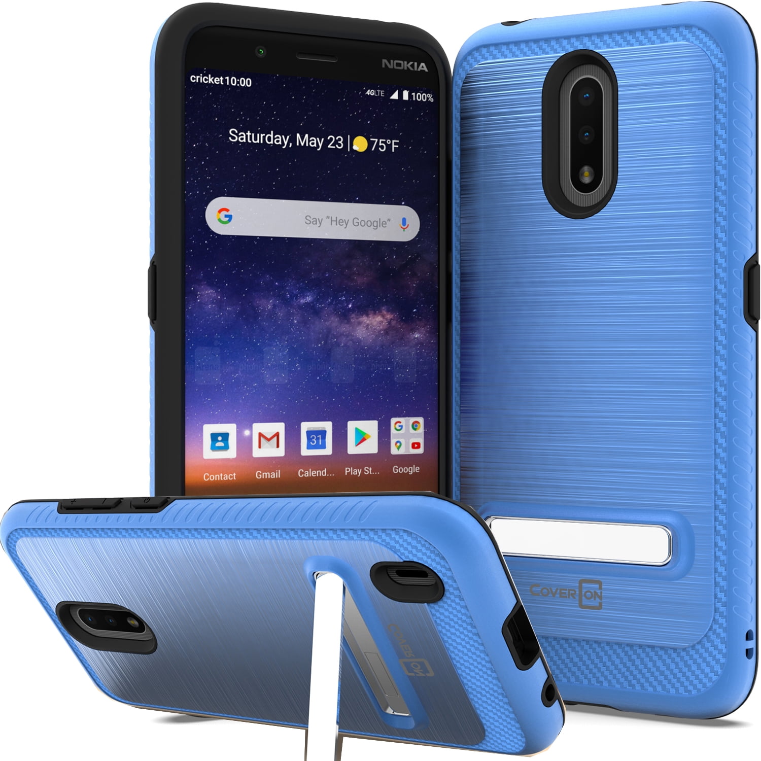 CoverON Nokia C2 Tava / C2 Tennen Phone Case, Slim Metal Kickstand ...