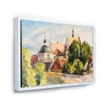 Designart View of Old Polish City In Nature FLOAT FRAME WALL ART ...