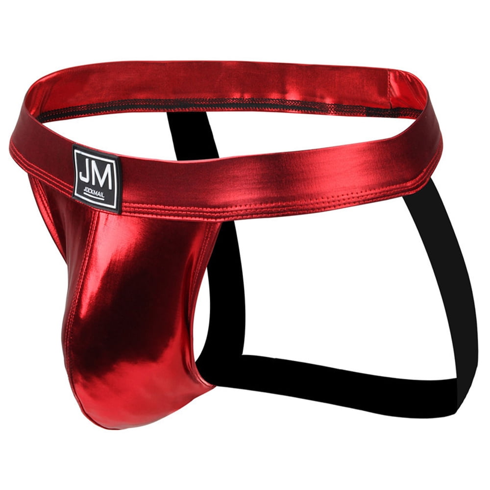 Mizok Mens Jockstrap Underwear Jock Strap Sexy Breathable Red M 1pc