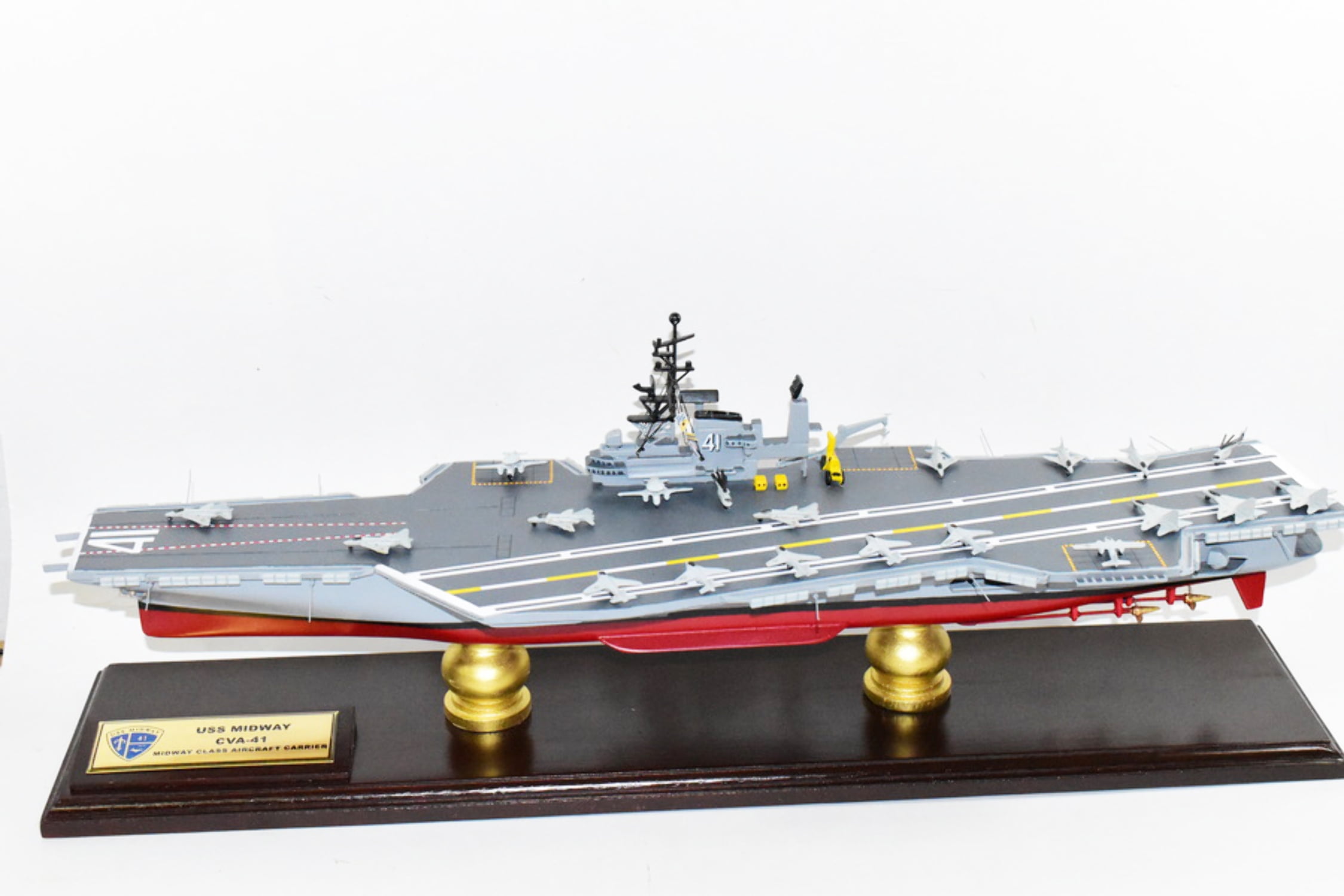 USS Midway CVA-41 Aircraft Carrier Model,Navy,Scale Model,Mahogany ...