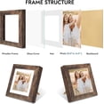 5x5 Picture Frame with Glass, Display Pictures 4x4 with Mat or 5 x 5 ...