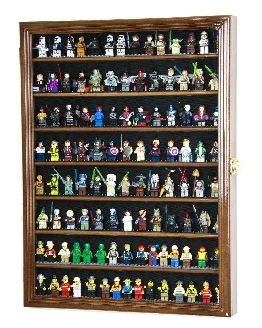 Large 110+ Mini Figures/ Miniatures / Figurines Display Case Cabinet ...