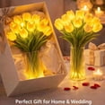 Bowayaoa LED Tulip Flower Light, Adjustable Stem Artificial Flower Lamp ...